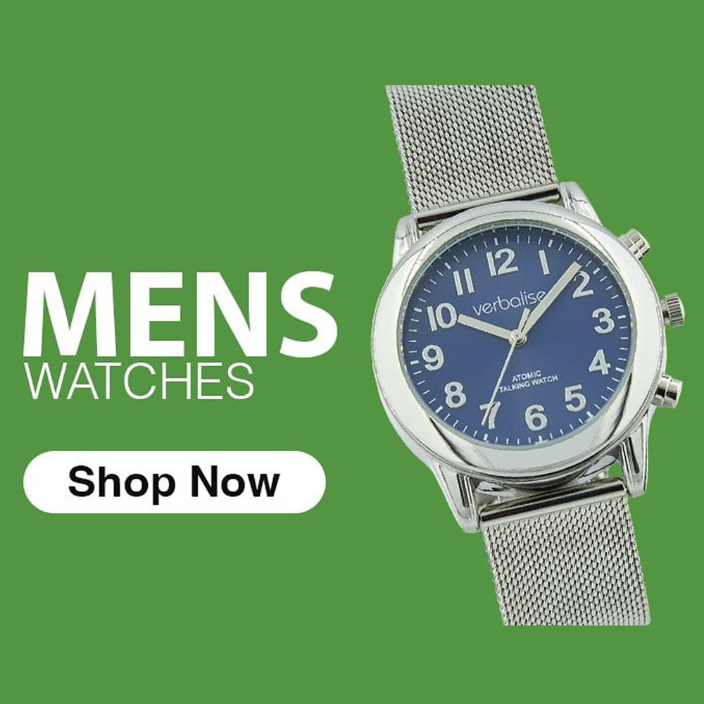 Talking Watches, Clocks for visually impaired and blind people